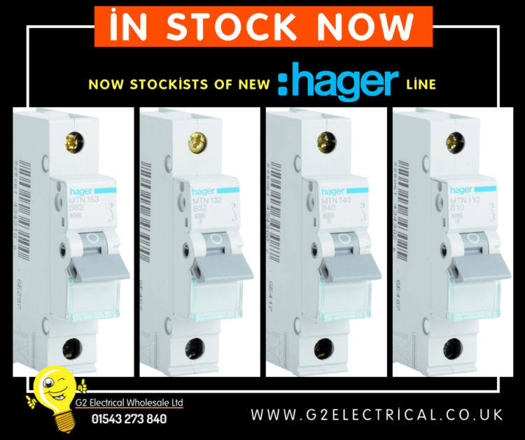 NEW LINE Hager Domestic Consumer units – G2 Electrical Wholesale Ltd
